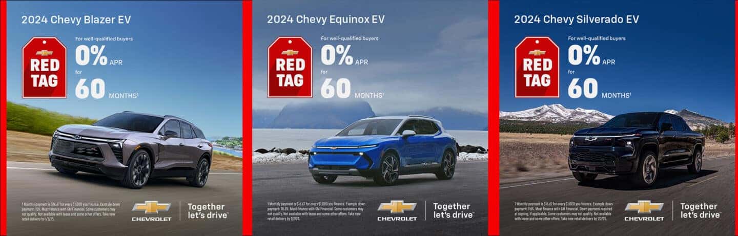 Chevy Red Tag Sales Event: Incredible Offers on 2024 Chevrolet EV Models!