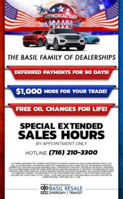 Memorial Day | Basil Resale Sheridan