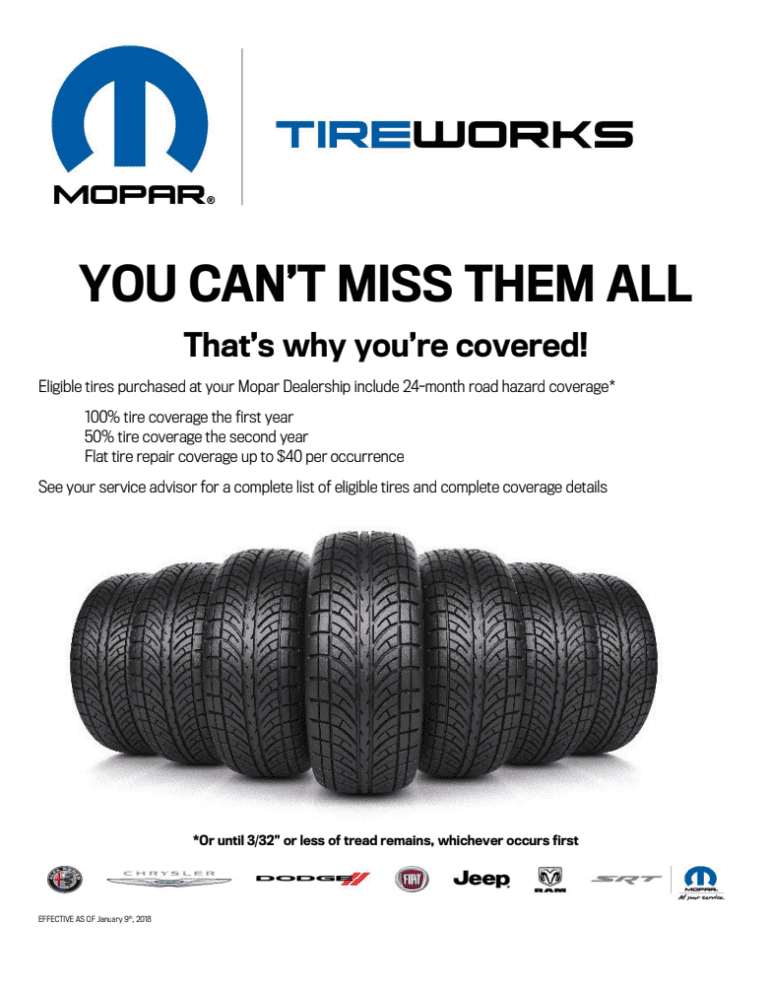 Mopar Tire Works | Bernard's Chrysler Dodge Jeep Ram