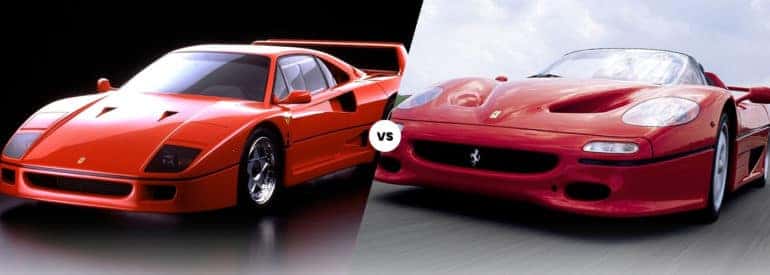 Ferrari F40 vs. F50: What’s the Difference? | Performance, Design