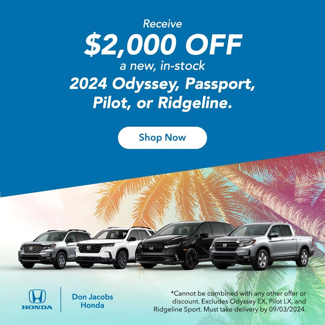 Current New Honda Specials Offers | Don Jacobs Honda