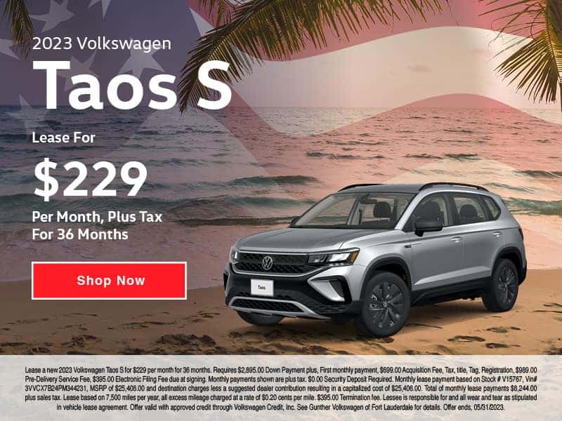 Volkswagen Lease Deals & Specials In Fort Lauderdale, FL