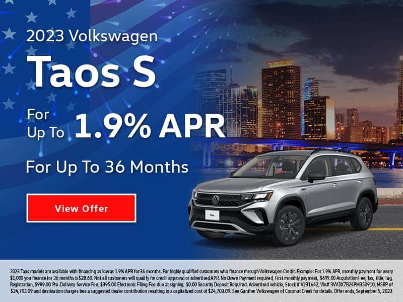 Volkswagen Lease Deals & Specials In Fort Lauderdale, FL