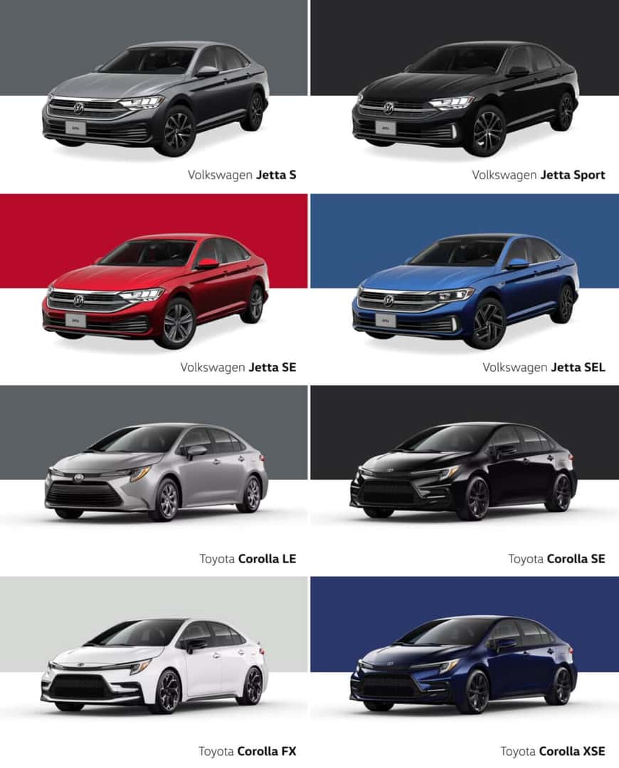 2025 VW Jetta Vs. Toyota Corolla: Best Sedan Comparison