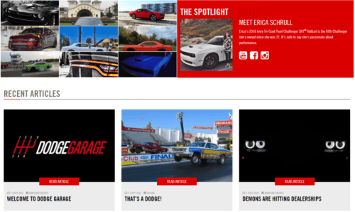 Check Out the New Dodge Garage