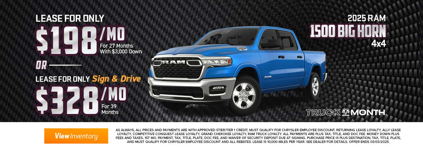 Lease Specials | Northland Chrysler Dodge Jeep Ram