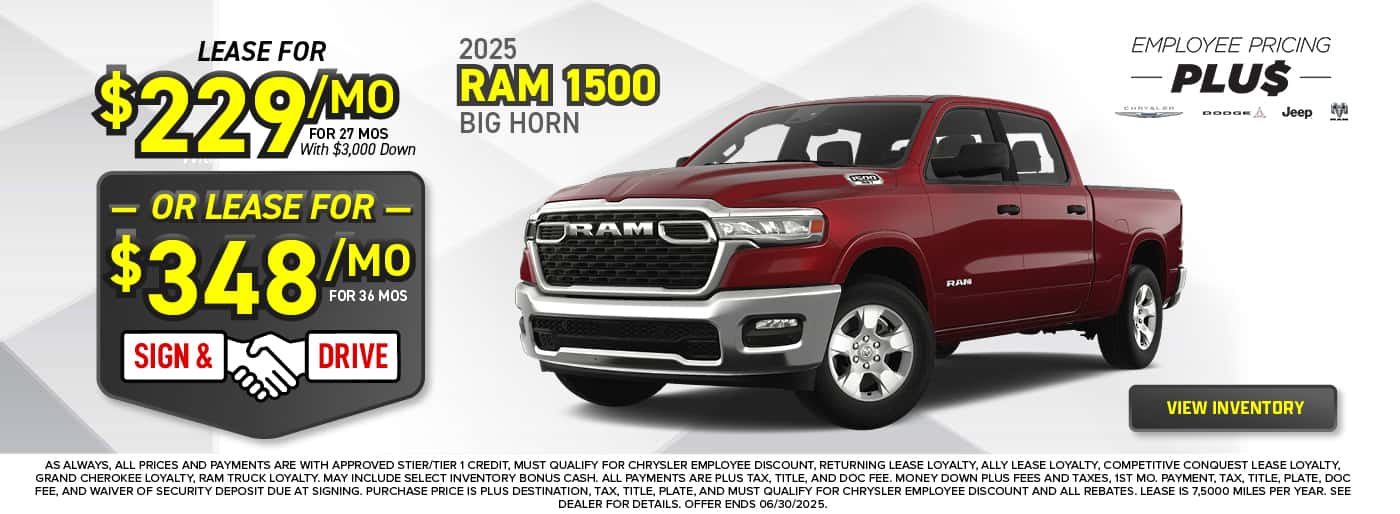 Lease Specials | Northland Chrysler Dodge Jeep Ram