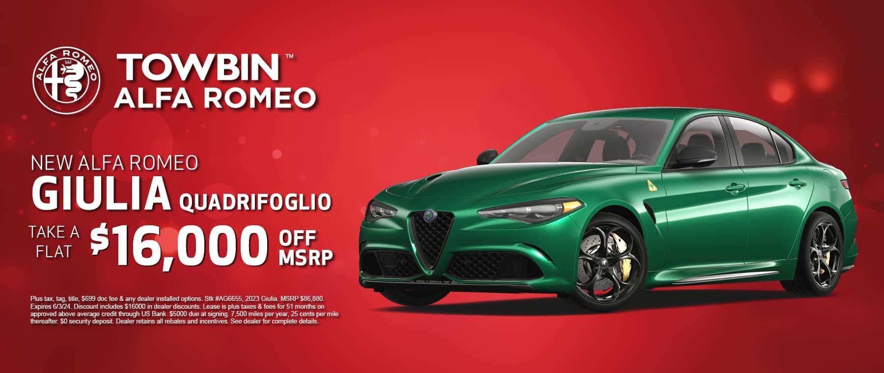 Current New Alfa Romeo Specials Offers | Towbin Alfa Romeo