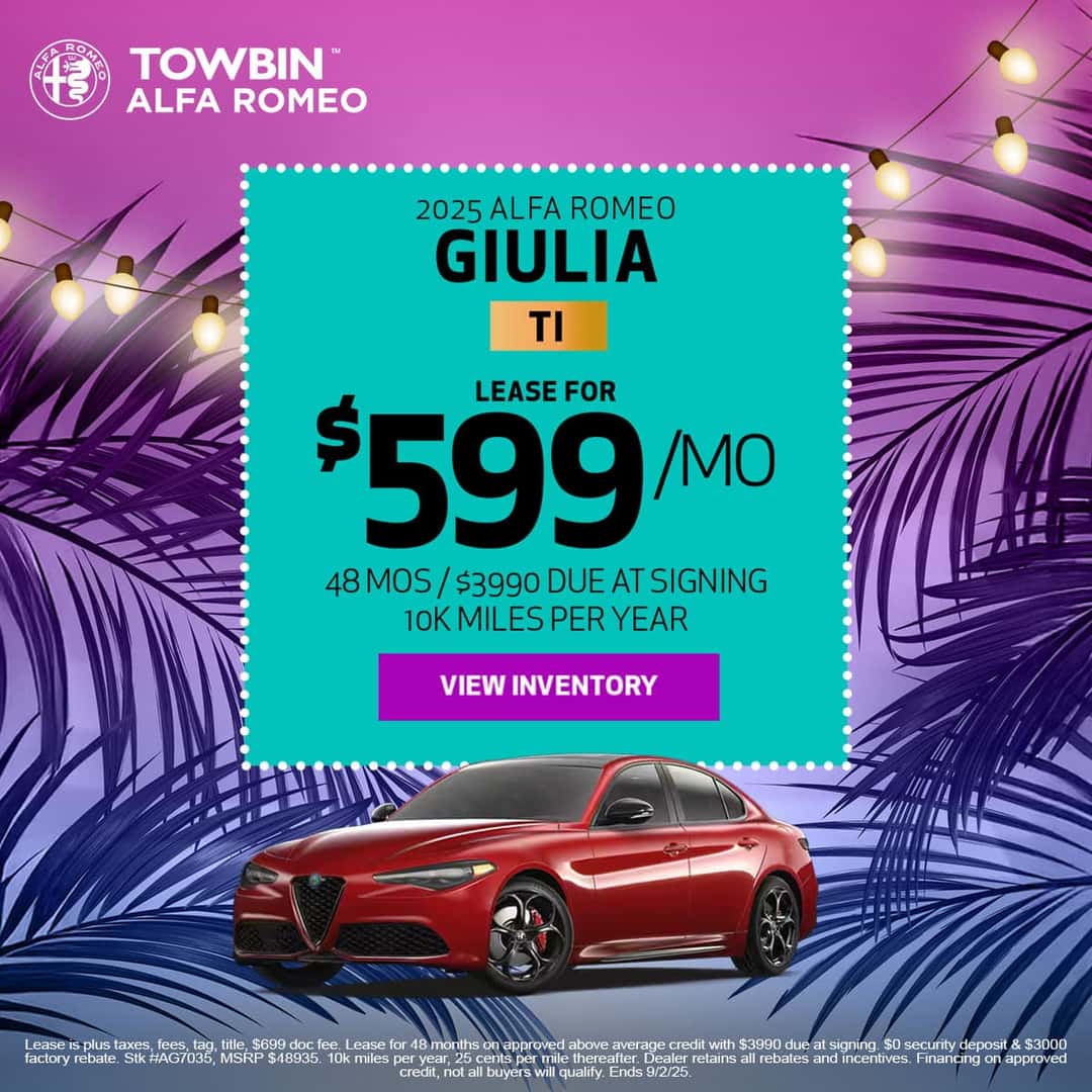 Current New Alfa Romeo Specials Offers | Towbin Alfa Romeo