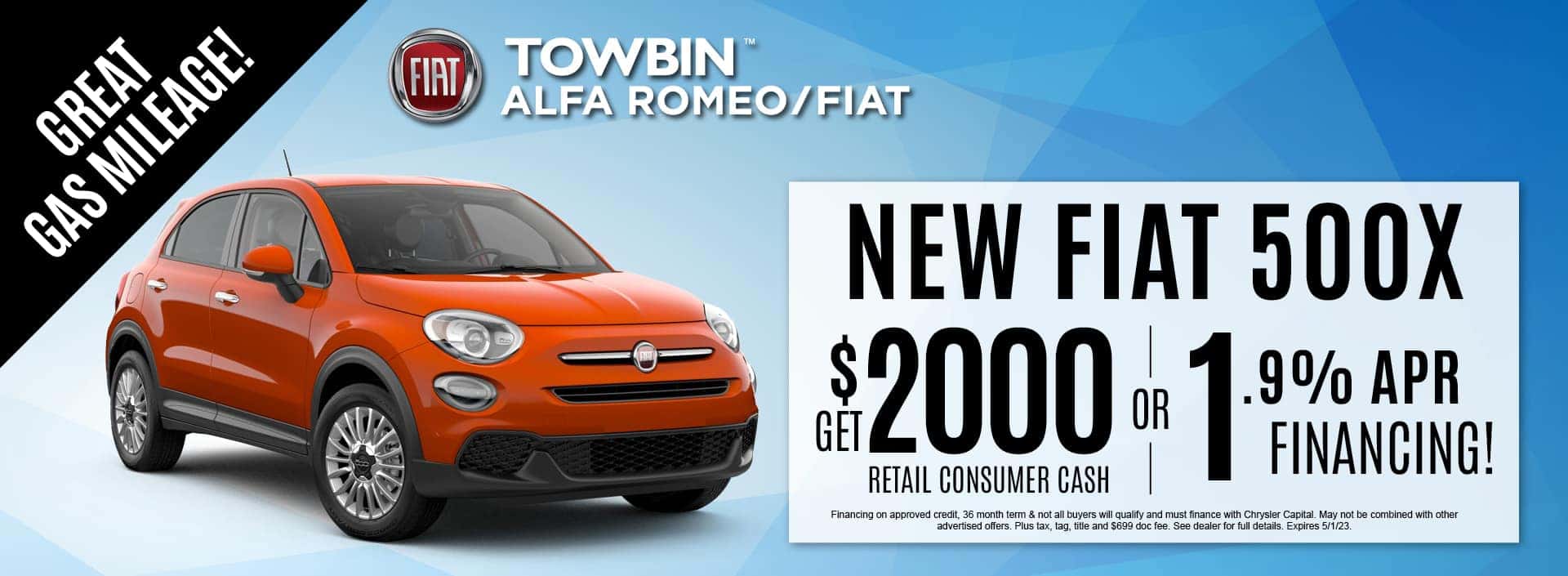 Current New FIAT Specials Offers | Towbin FIAT