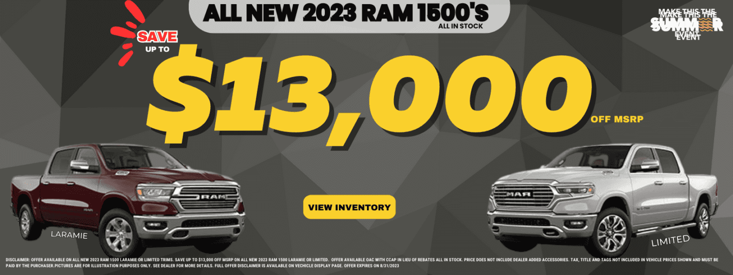 New Vehicle Specials | Turlock Chrysler Jeep Dodge Ram